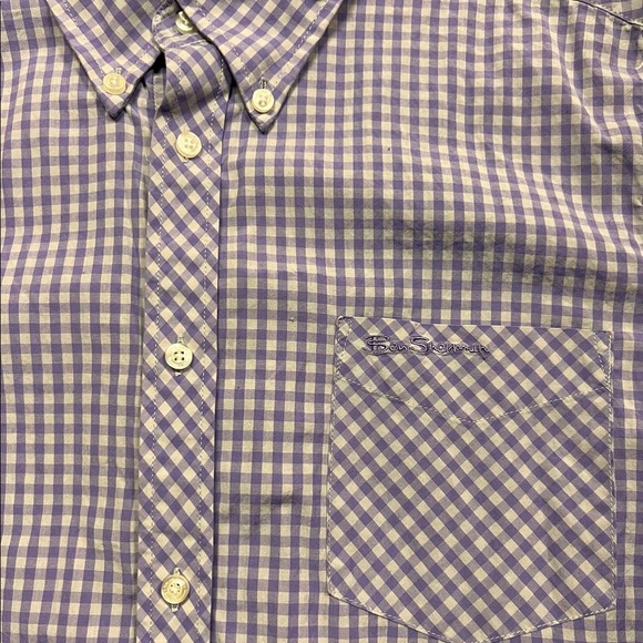 Ben Sherman | Shirts | Purple Checkered Ben Sherman Button Down | Poshmark